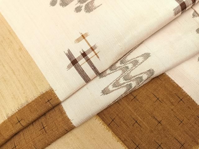 平和屋着物○上質な紬 琉球絣文様 正絹 逸品 AABA5247ph - メルカリ