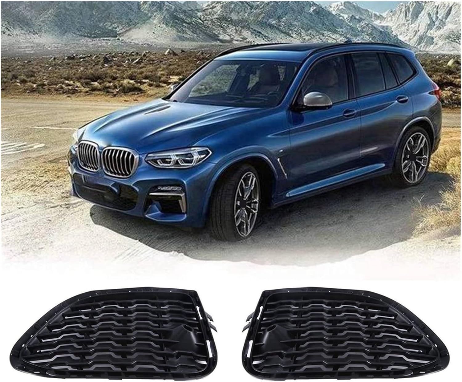 BMW X3 X4 F25 F26 フロントバンパー フォグランプ グリル フォグランプフレーム 51118056941 ...