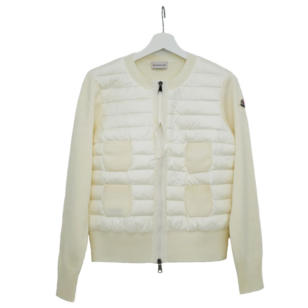 【名東】モンクレール CARDIGAN TRICOT ニットダウンカーディガン S アイボリー系 093 9B510 00 A9018 レディース - メルカリ