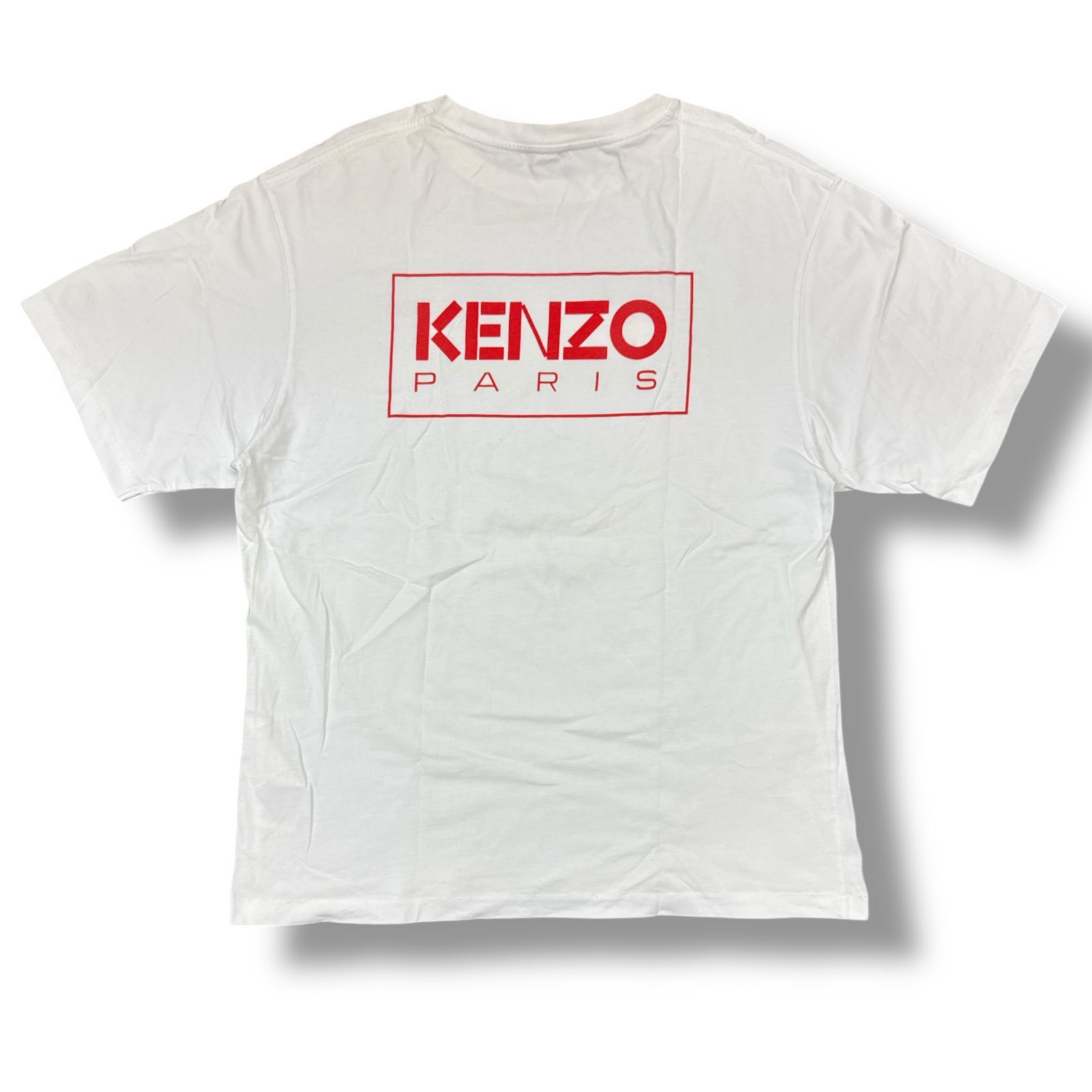 KENZO 22AW LOGO TEE ロゴTシャツ 半袖カットソー バックプリント ケンゾー FC65TS4144SG ホワイト L ...