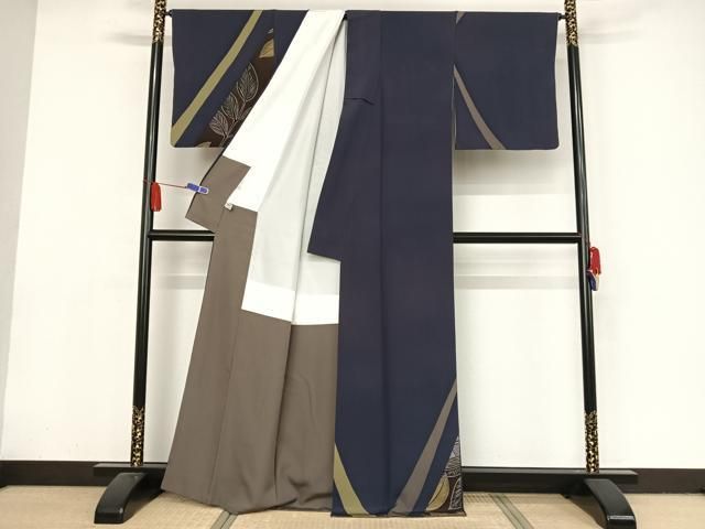 平和屋着物○世界的人形師 辻村寿三郎 ジュサブロー 訪問着 枝葉文