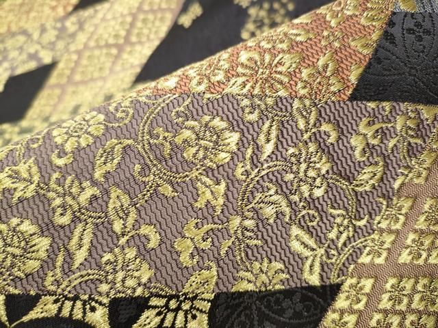 平和屋着物○織匠十一代目 篠屋宗兵衛 謹製 綴れ唐織 六通柄袋帯 吉祥