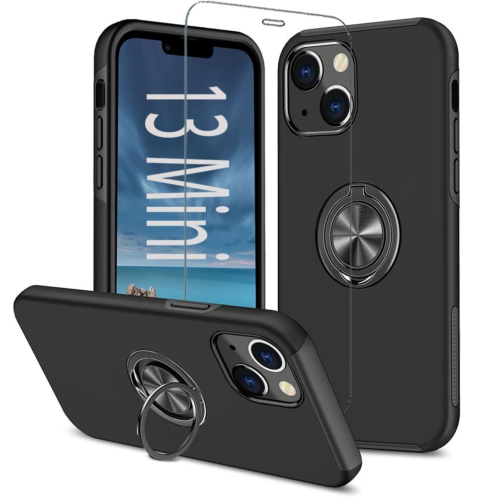 【即日発送】Mini iPhone iPhone13 13 ミニ リングケース リング付き 耐衝撃 iphone13ミニ アイフォン13ミニ ケース アイフォン 13mini 13ミニ 13 ...