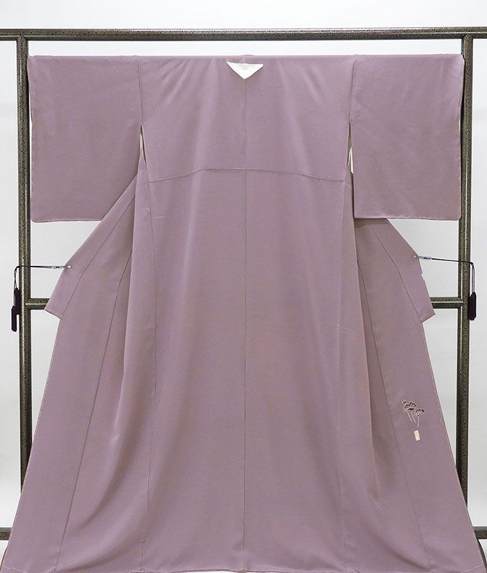 色無地 未使用 正絹 加賀友禅 押田正義作 身丈167cm 裄丈68.5cm 木瓜に