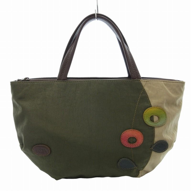 イビサ IBIZA ハンドバッグ 手提げ ワッペン ロゴ 緑 グリーン /FF 0819 WY - メルカリ