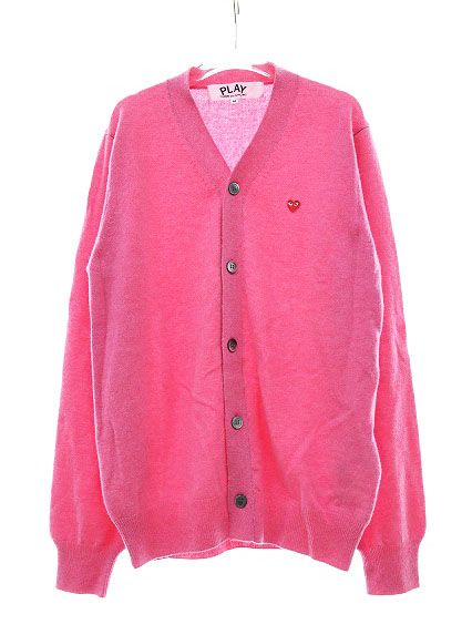 プレイコムデギャルソン PLAY COMME des GARCONS 23AW SMALL HEART CARDIGAN Mサイズ AZ N080 051 4 スモール ハート カーディガン ...