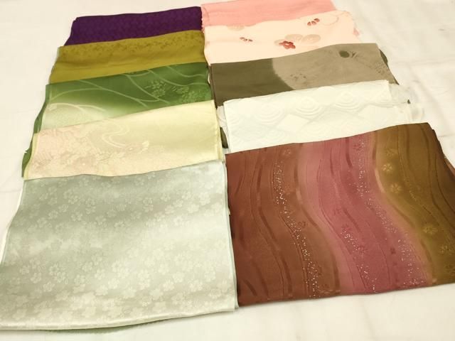 平和屋着物☆和装小物 上質な帯揚げ 10枚セット 未使用品多数 逸品