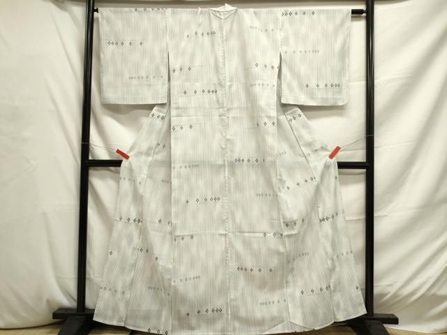 平和屋着物＊夏物 小紋 絽 抽象文様 正絹 逸品 DAAU3244op