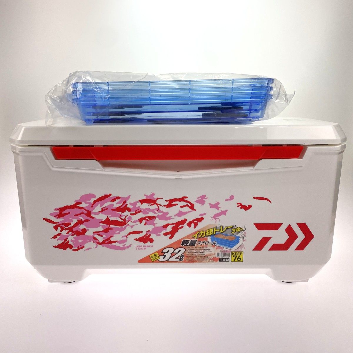 ##DAIWA ダイワ ライトトランクα S3200 IM RD レッド イカ様トレー(S)3枚付属 - メルカリ