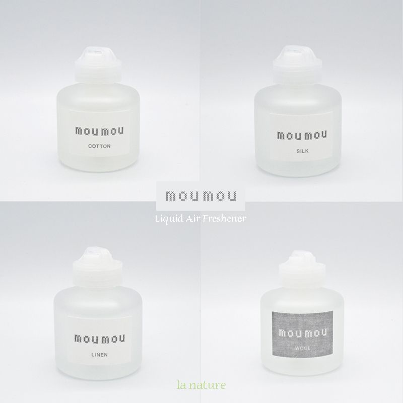 moumouリキッドエアフレッシュナー 4つの香り カーフレグランス ルームフレグランス アロマ 芳香 リネン コットン シルク ウール カー用品 おしゃれ - メルカリ