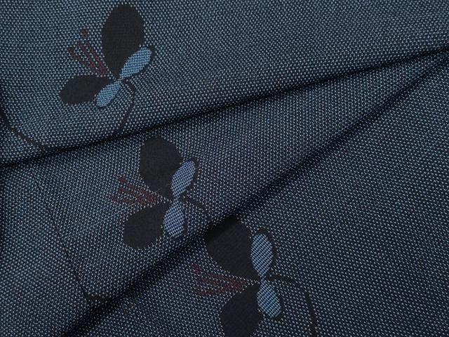 平和屋着物○本塩沢 舞蝶文 正絹 逸品 CAAV6788vf