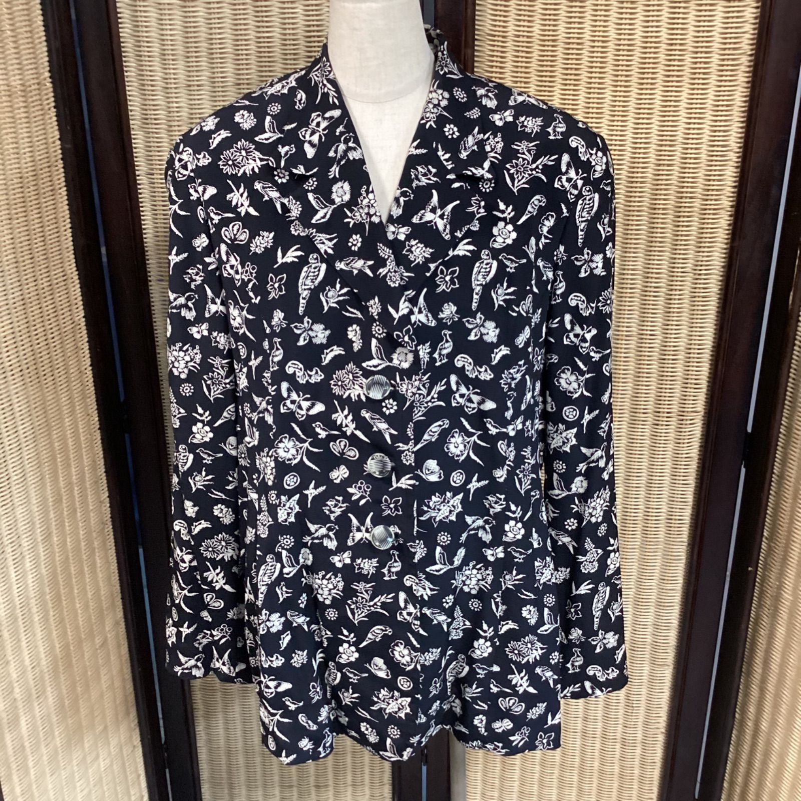 ミモモーダ MIMOMODA シルク100% ロング丈薄手ジャケット シャツ ブラウス (42) …e.s - メルカリ