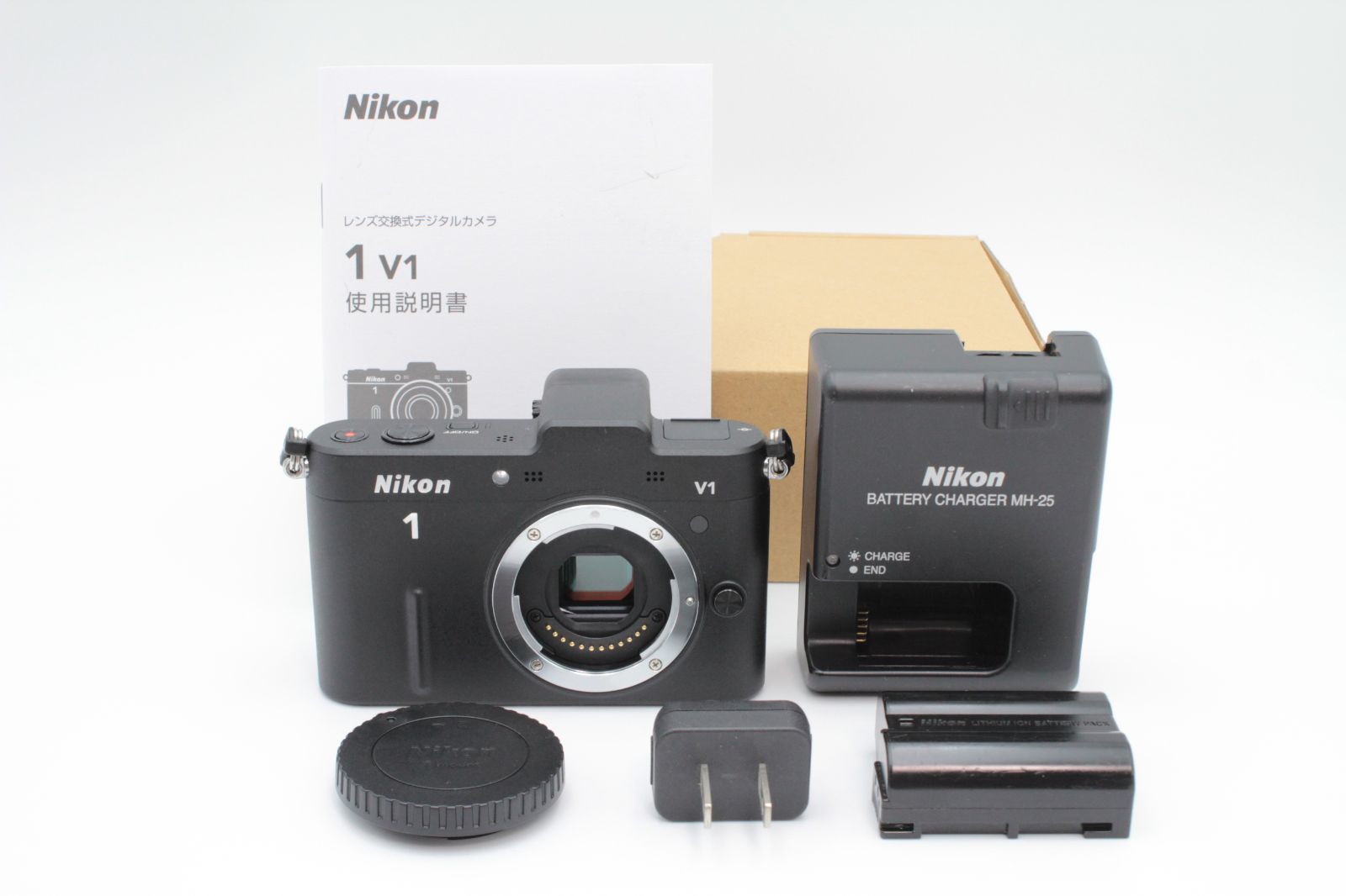 ほぼ新品 Nikon 1 V1 ボディ ブラック - メルカリ
