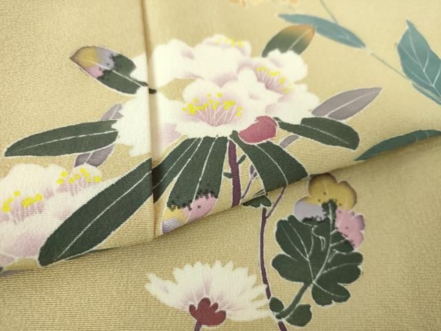 平和屋着物●訪問着　友禅　作家物　枝花文　正絹　逸品　DAAS3126ps 平和屋着物○訪問着 友禅 作家物 枝花文 正絹 逸品 DAAS3126ps - メルカリ