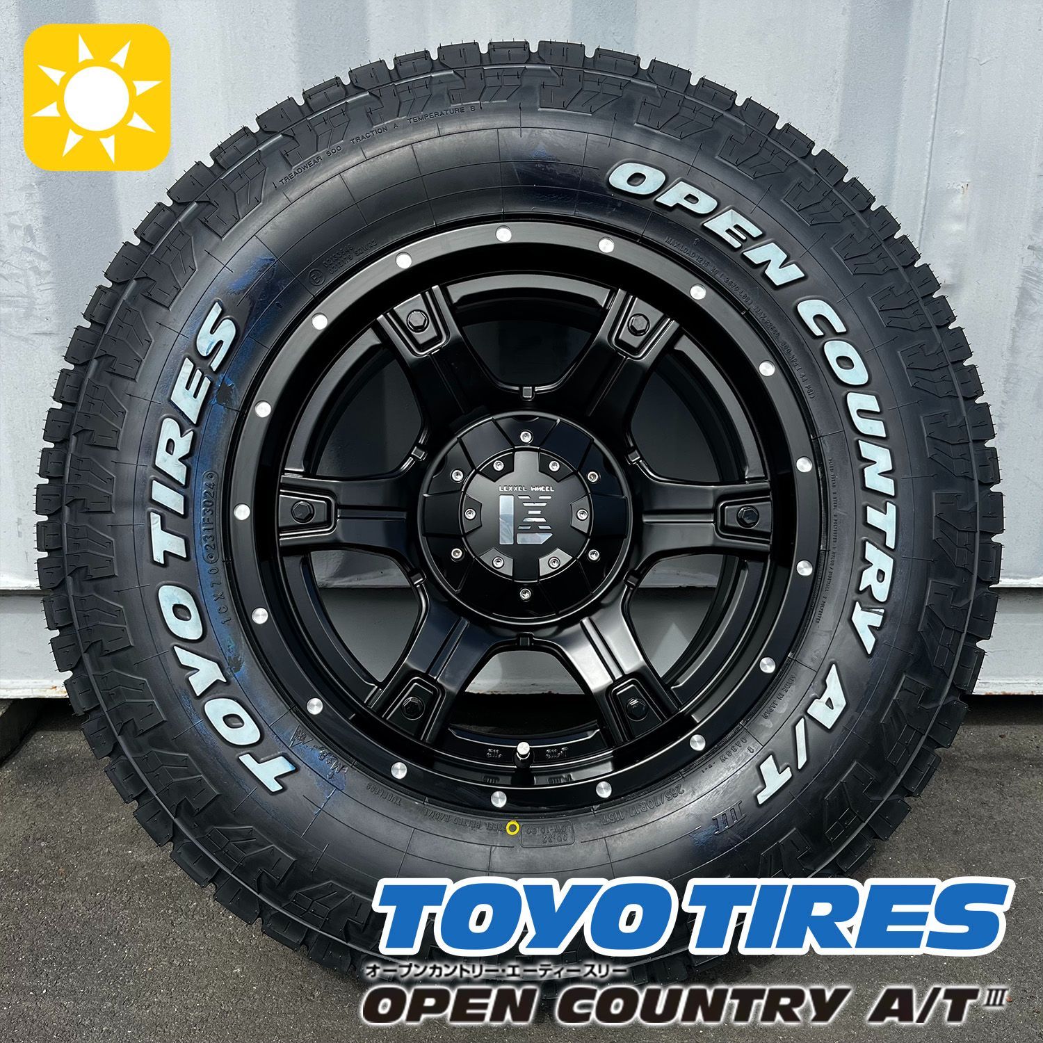 【新品4本セット】JL JK ラングラー 17インチ LEXXEL OutLaw アウトロー TOYO オープンカントリー AT3 285/70R17 265/70R17 - メルカリ