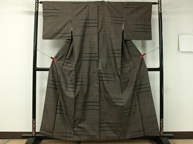 平和屋着物○本場大島紬 一元7マルキ 舞花文 正絹 逸品 AABA1289ph