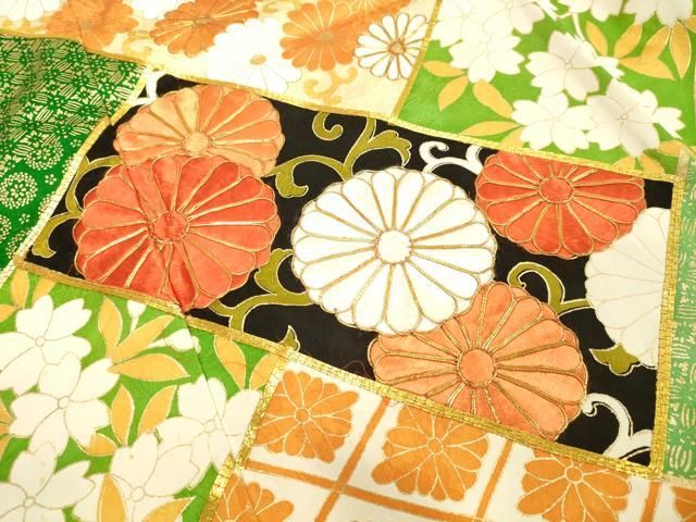 平和屋着物○豪華振袖 駒刺繍 花唐草文 金彩 正絹 逸品 DAAV8727tw