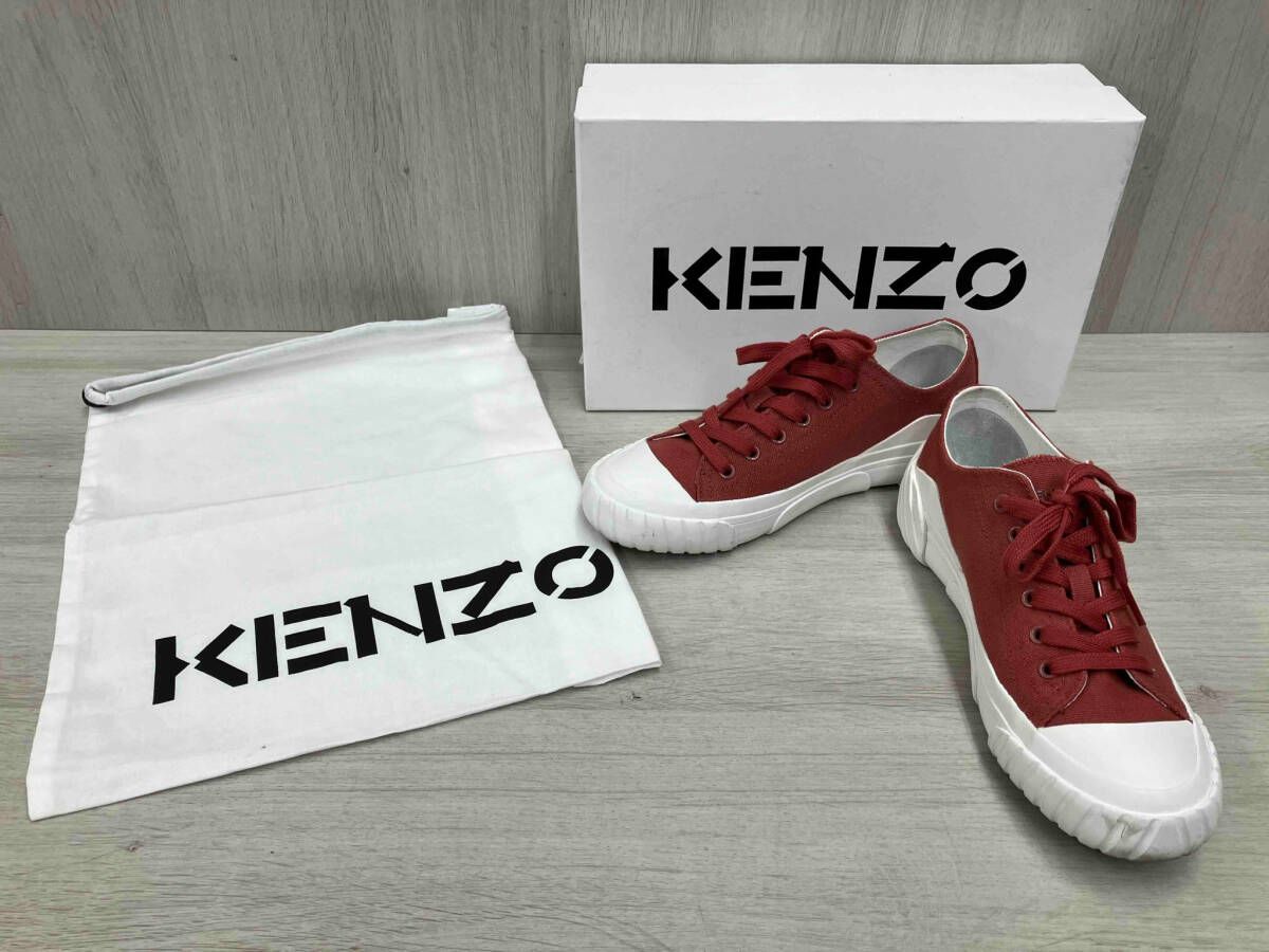 最終値下げ!】KENZO ケンゾー TIGER CREST LOW TOP SNEAK サイズ37 23~23.5cm ローカットスニーカー レッド×ホワイト - メルカリ