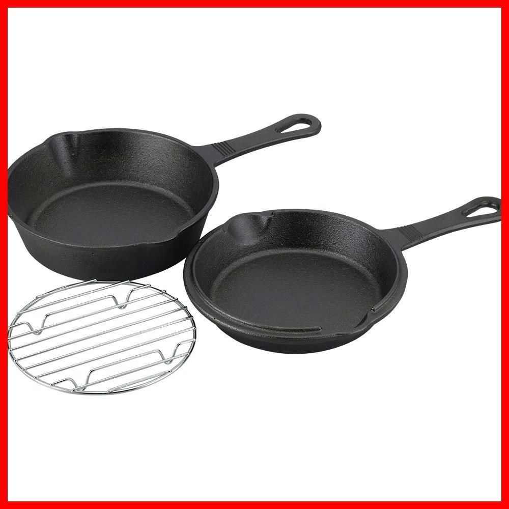 【特価】和平フレイズ 鉄スキレット キャンプ ヘビーズ コンボセット 15cm IH対応 燻製用アミ付 HR-7967 - メルカリ