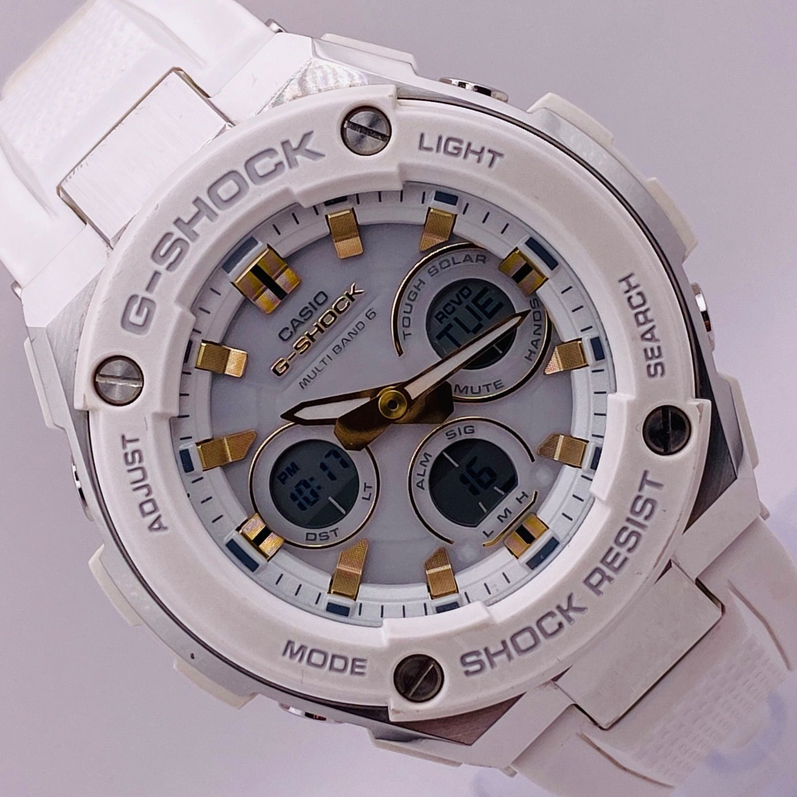 （T382）良品 稼動品 CASIO カシオ 電波ソーラー G-SHOCK ジーショック G-STEEL ジースチール GST-W300-7AJF 人気 時計 メンズ ユニセックス - メルカリ