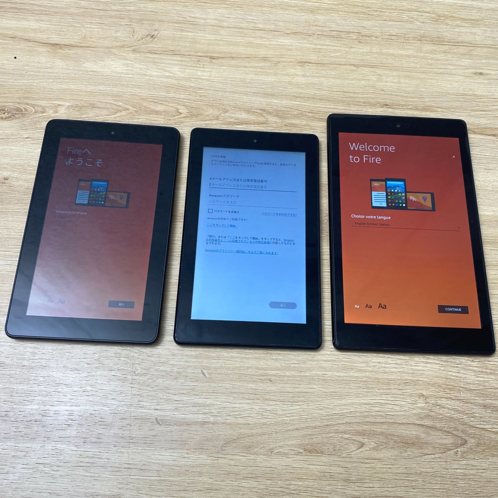 D-04071 Amazon Kindle Fire 3台セット 初期化 動作確認済 - メルカリ