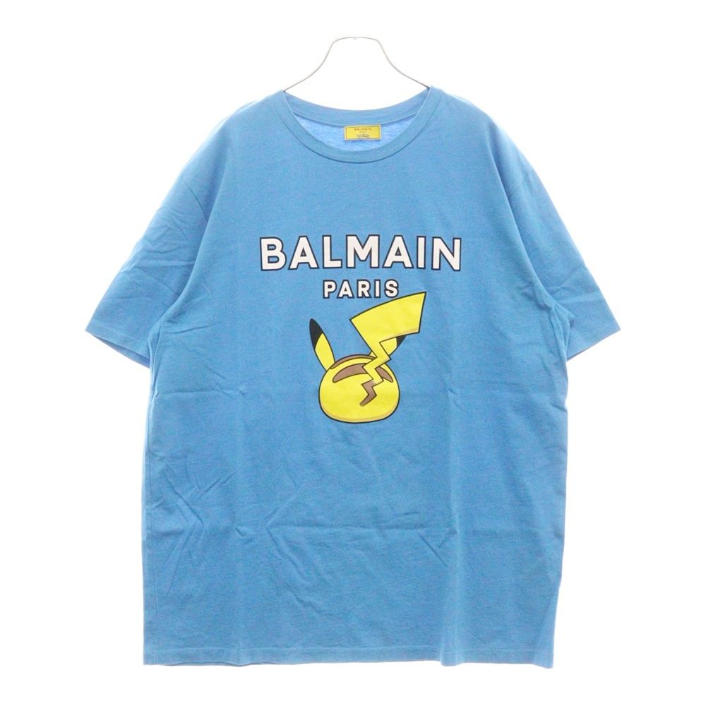 BALMAIN (バルマン) ×POKEMON Pikachu Limited T-shirt×ポケモン ピカチュウ プリント クルーネック ...