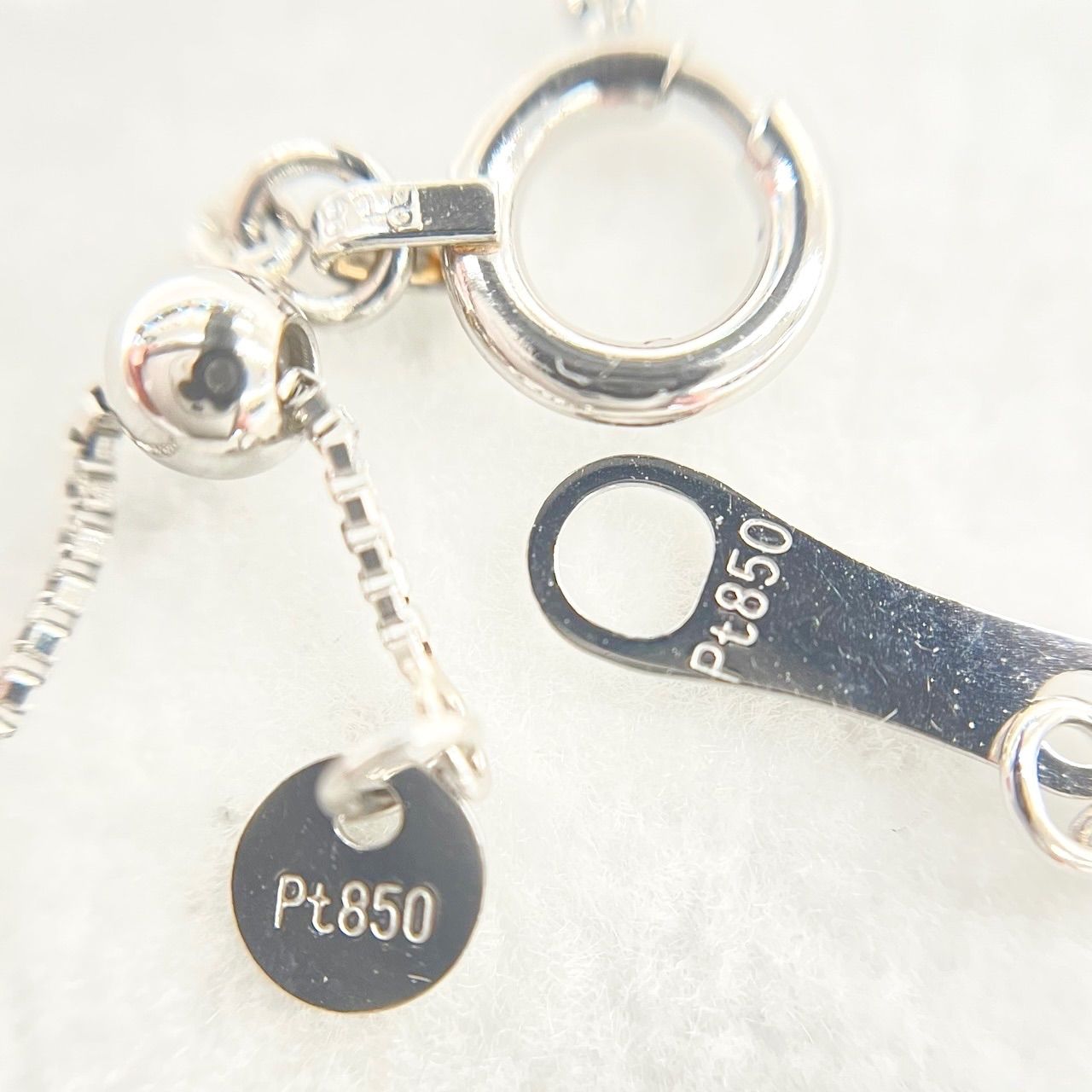 新品 】Pt950/850 アウイナイト/ダイヤモンド ネックレス - メルカリ