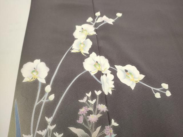 平和屋着物○訪問着 友禅 作家物 枝牡丹花文 暈し染め