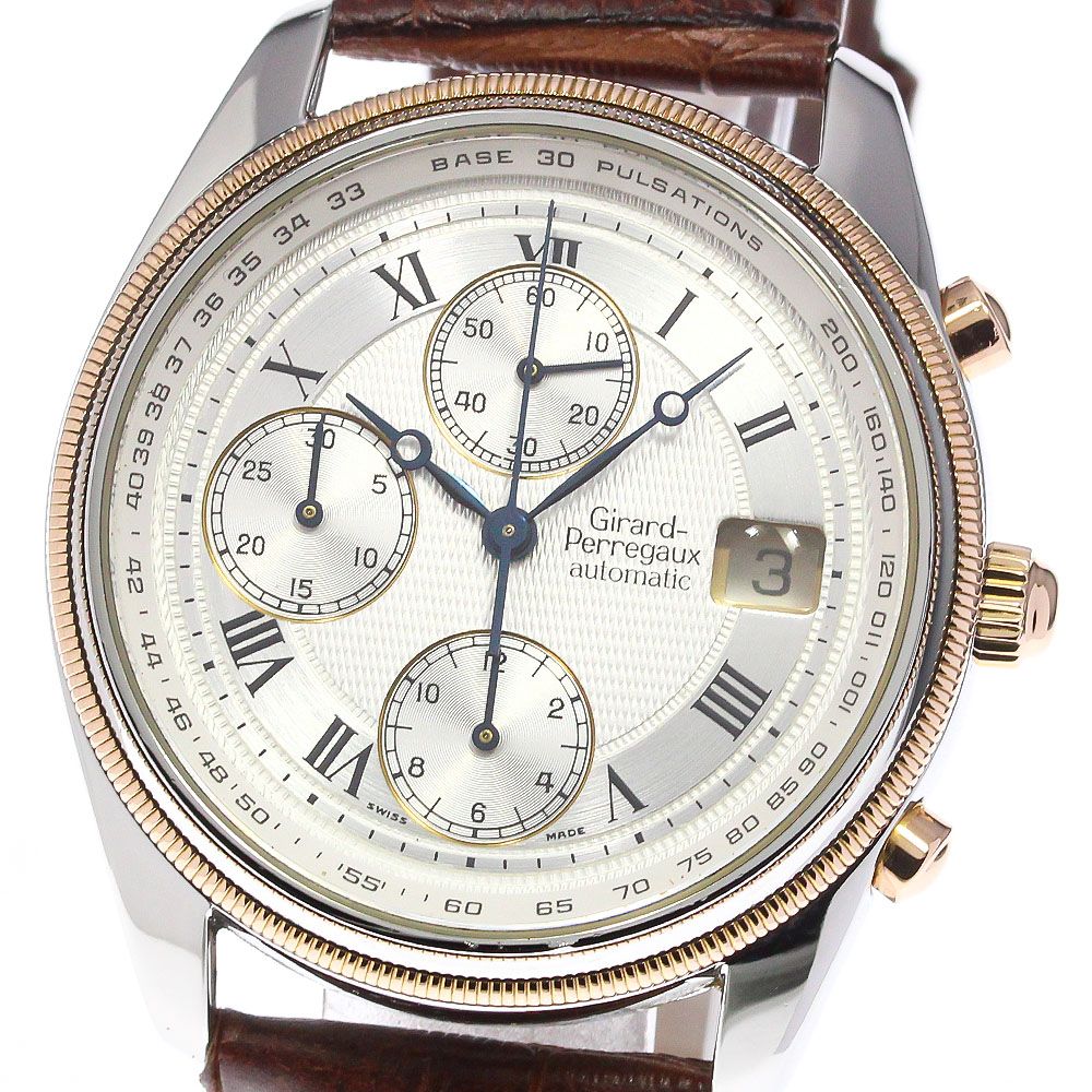 ジラール・ペルゴ GIRARD-PERREGAUX 4910 GP4900 クロノグラフ PGベゼル 自動巻き メンズ_748951 - 中古 ...