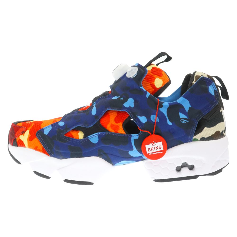 Reebok (リーボック) ×A BATHING APE アベイシングエイプ INSTAPUMP FURY OG インスタポンプフューリー ローカットスニーカー マルチ カモ 迷彩 US10 ...