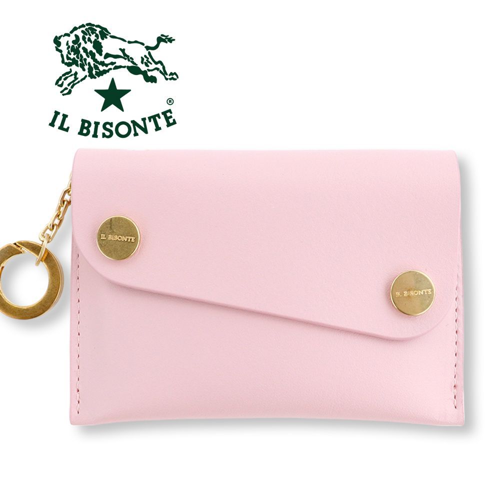イルビゾンテ カードケース IL BISONTE SCC099 PV0039 PK170H ROSA PALLIDO ライトピンク FIFTY ...