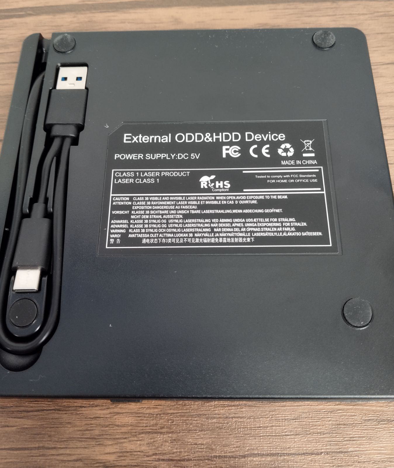 【訳あり】External ODD&HDD Device 外付けCD・DVDドライブ【USB3.0/Type Cポート付き・ CD/DVD ...