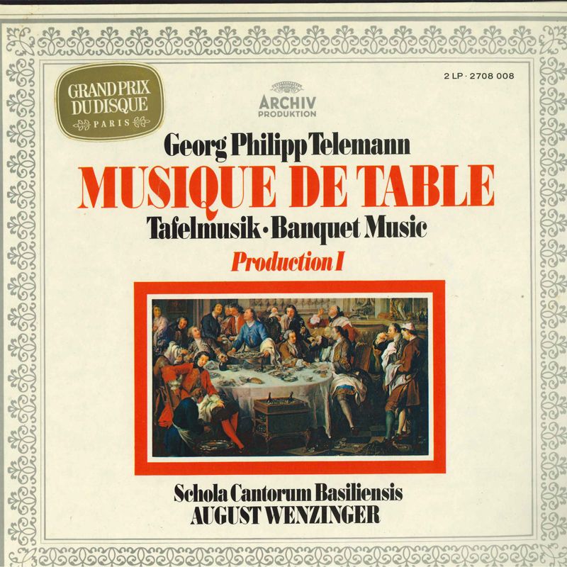 独2discs LP Georg Philipp Telemann / Schola Cantorum Basiliensis ...