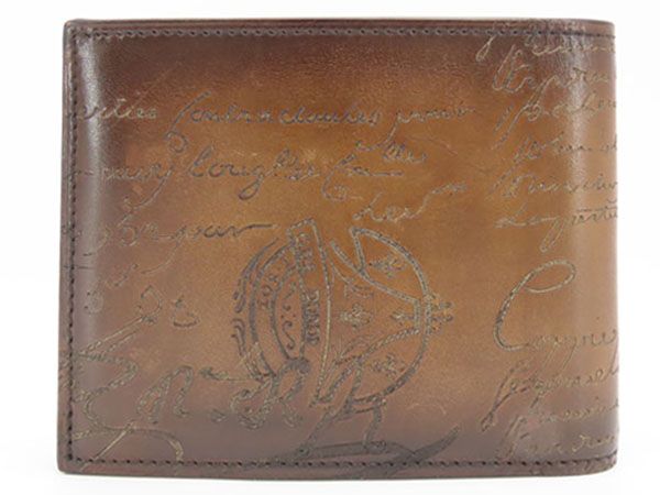 ベルルッティ Berluti マコレ スリム レザー コンパクトウォレット 二