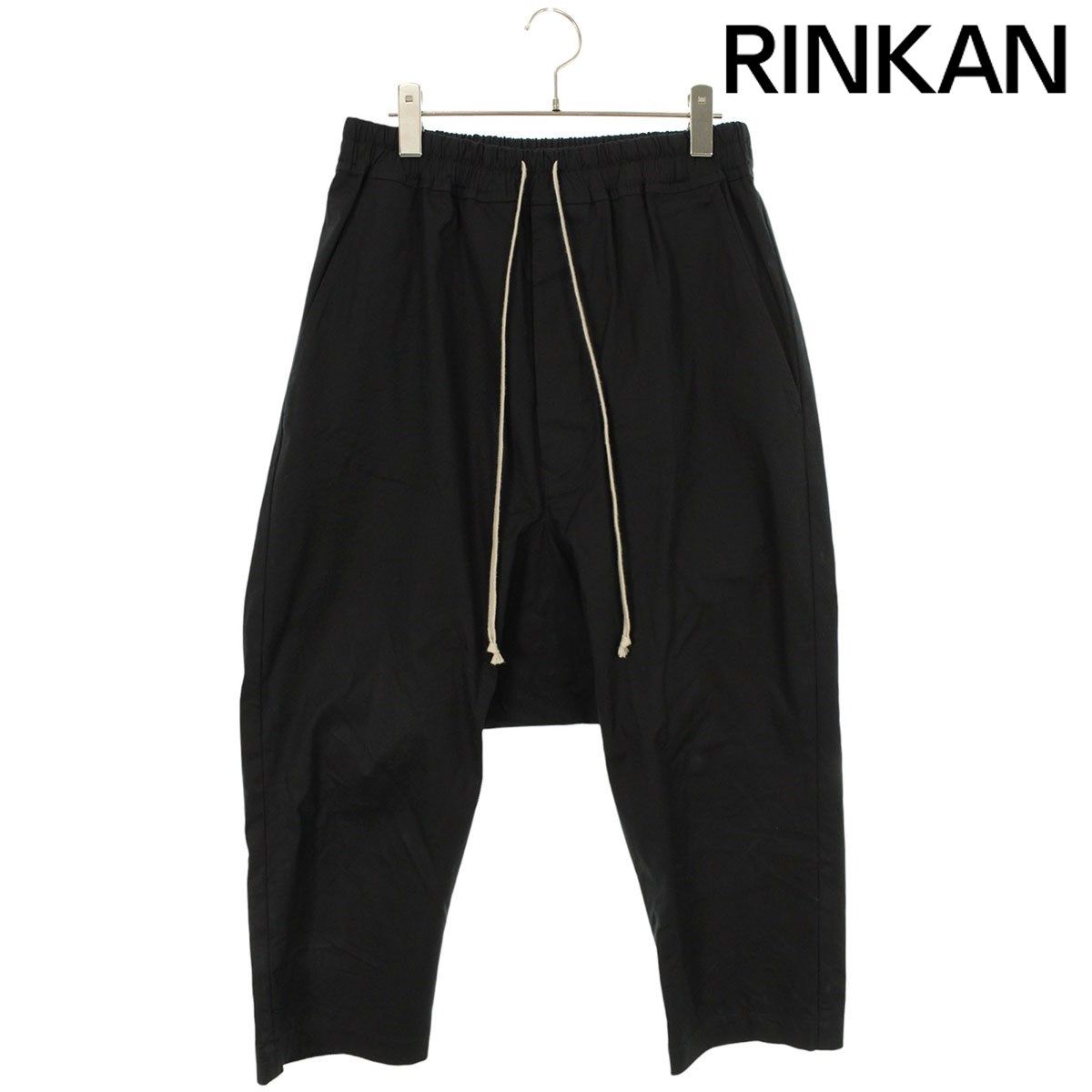 リックオウエンス 25SS RU01E5381-TE ドローストリングクロップド