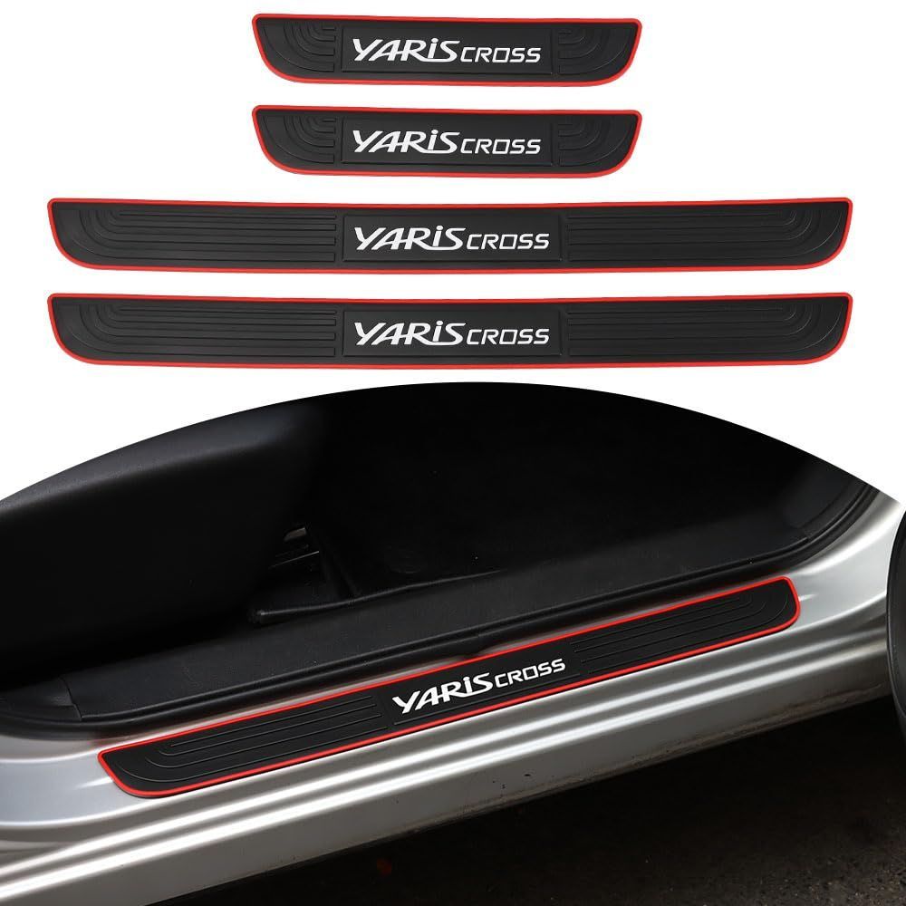 LEXLEYS トヨタ ヤリスクロス MXPB10 MXPB15 MXPJ10 MXPJ15（2020年8月~） サイドステップガード スカッフプレート 車用ドアモール サイドモール ドア ...