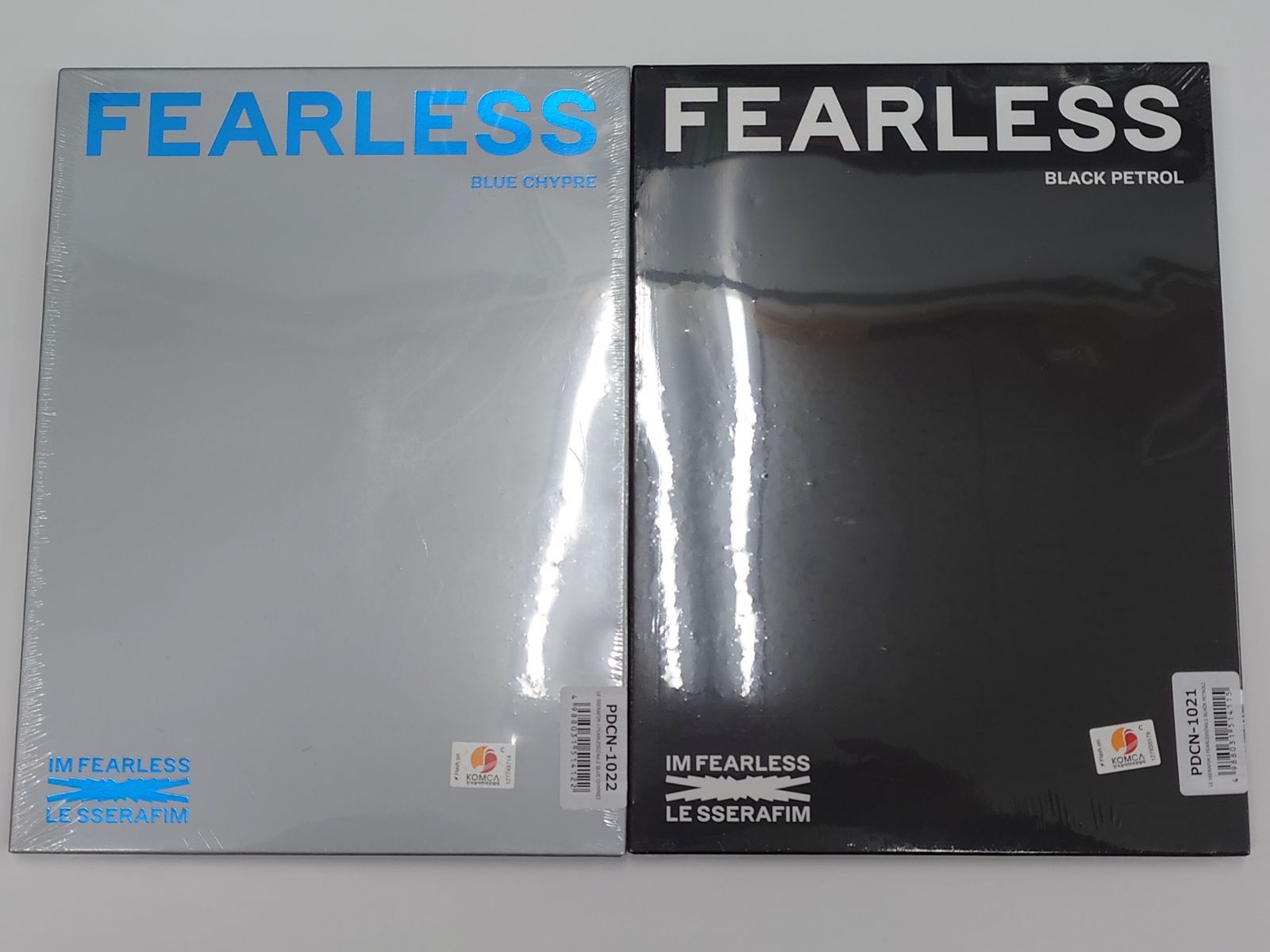 新品未開封品 LESSERAFIM FEARLESS BLUE BLACK 2形態セット - メルカリ