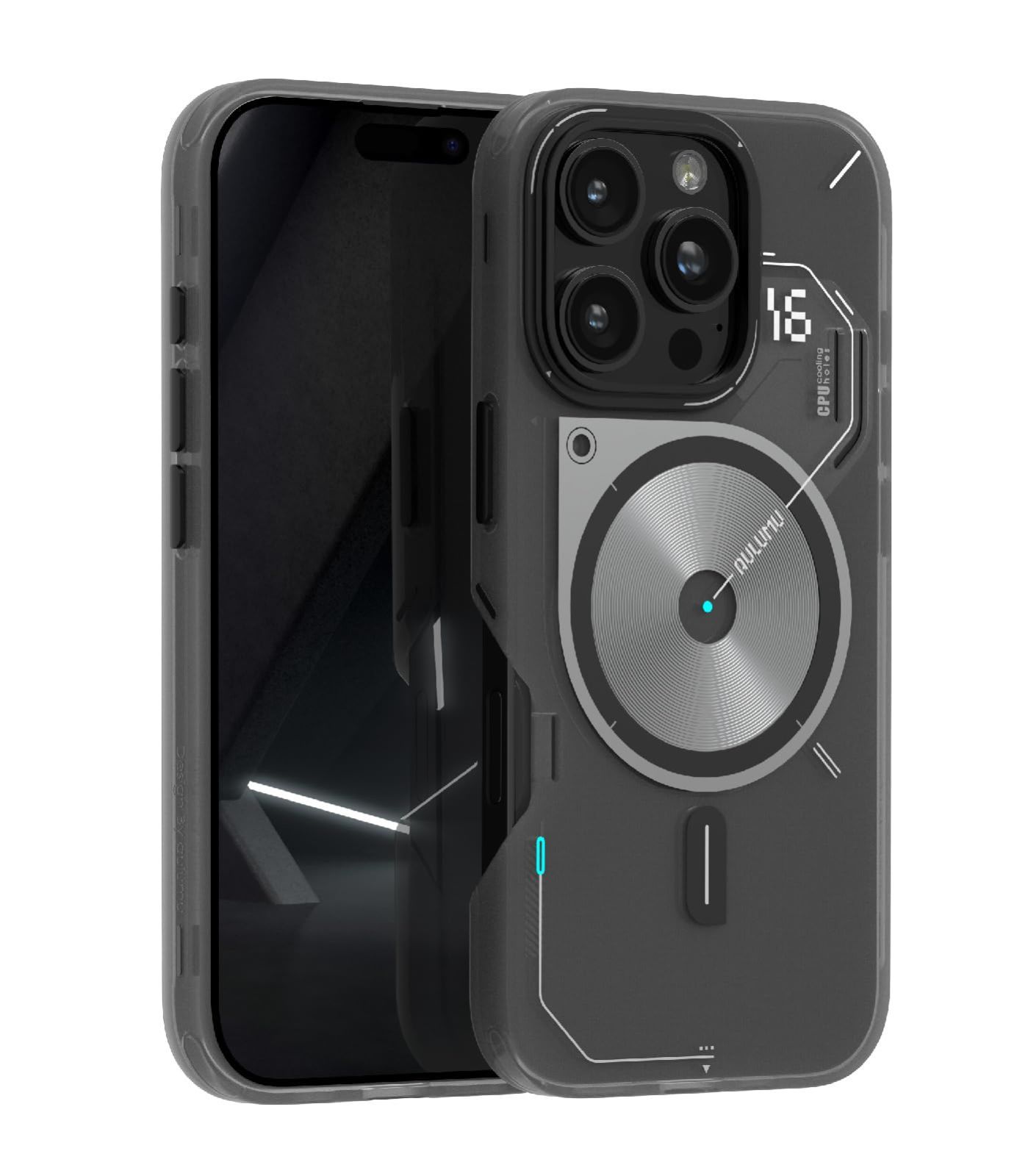 新品 Aulumu A16 for iPhone 16 Pro ケース フロストケース Magsafe対応 マグネット内蔵 両面IMD加工 耐 ...