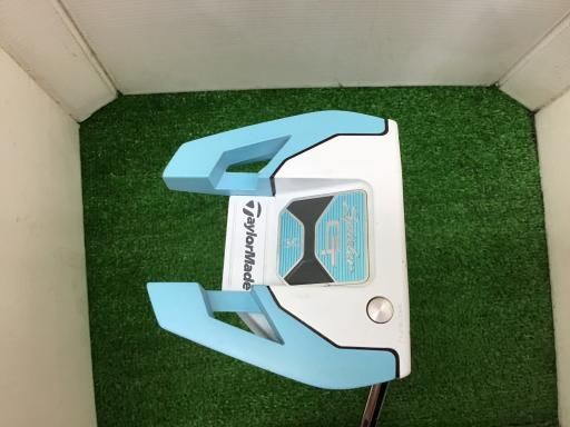 【中古】 テーラーメイド Spider GT LIGHT BLUE シングルベンド 32インチ レディース パター PT スチール ...