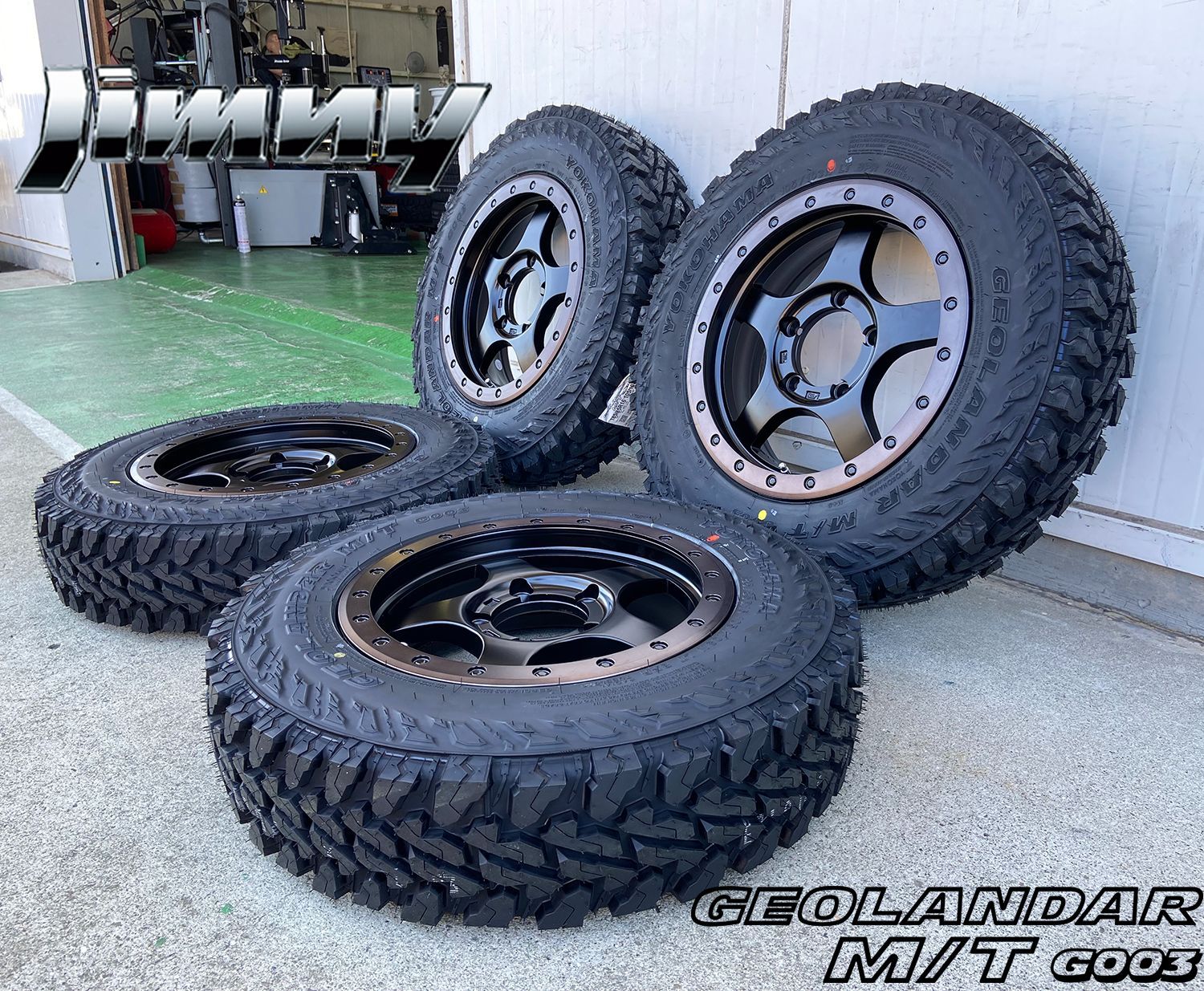 タイヤサイズを選べる ジムニー タイヤホイール 16インチ YOKOHAMA GEOLANDAR MT G003 185/85R16 175 ...