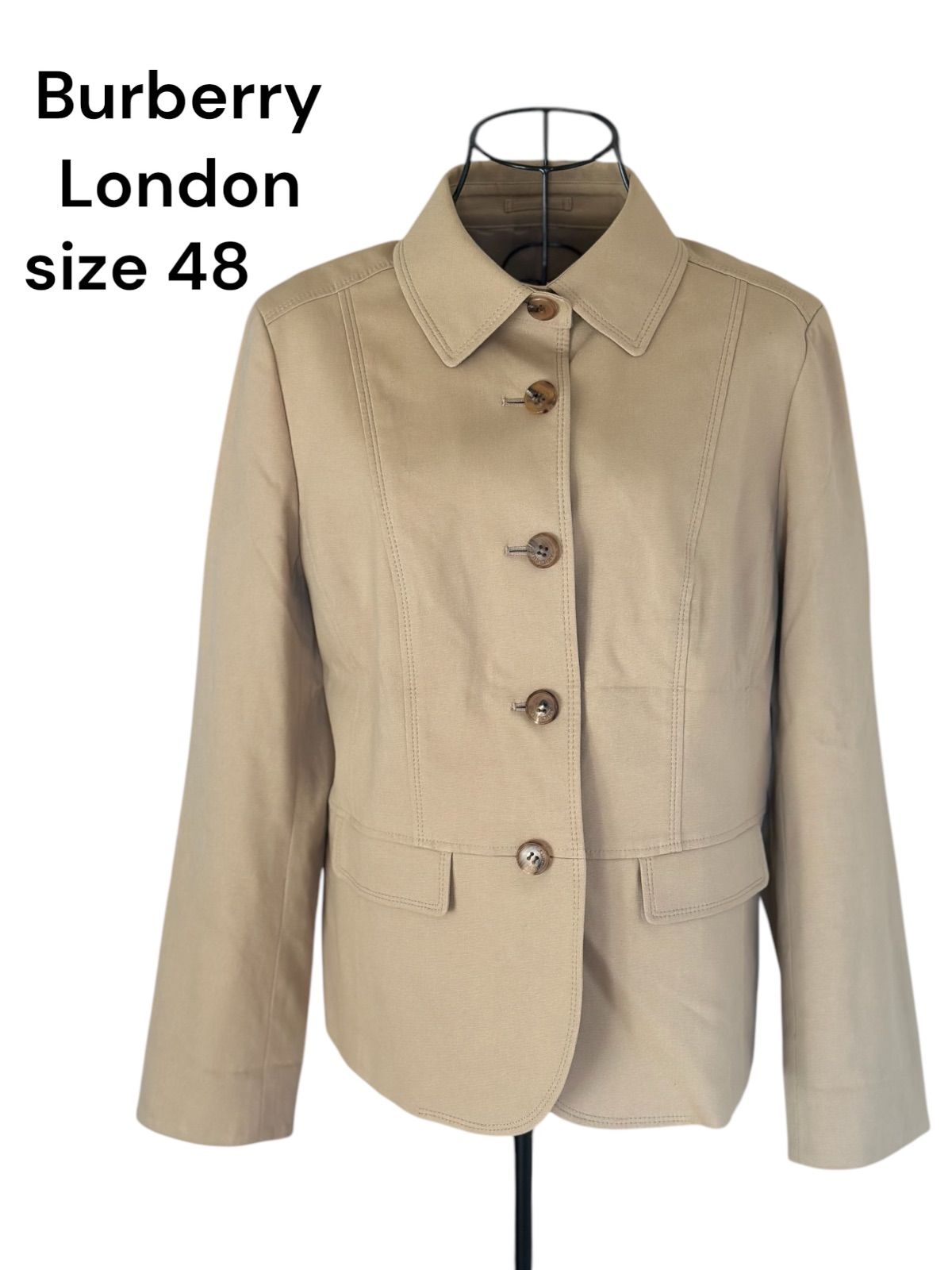 【美品】Burberry London ベージュジャケット サイズ48 - メルカリ