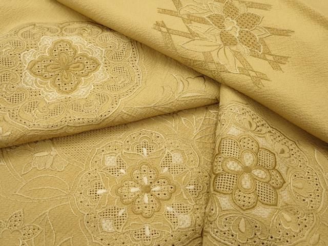 平和屋着物○無地絵羽訪問着 中国三大刺繍 汕頭刺繍 スワトウ