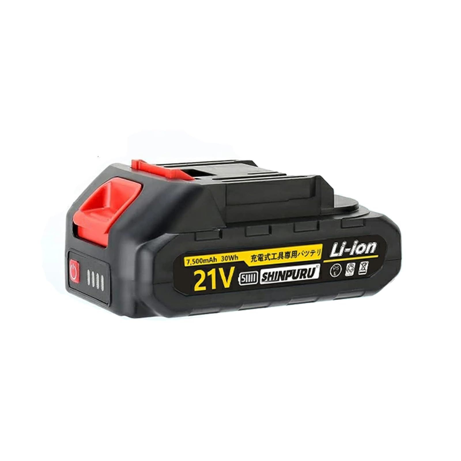 リチウムイオンバッテリー 21V バッテリー 交換用バッテリー リチウム電池 充電器 充電式 電動工具に最適 大容量 LED電池残量表示 多数保護機能搭載 小型 軽量 PSE認証済み MKT ...