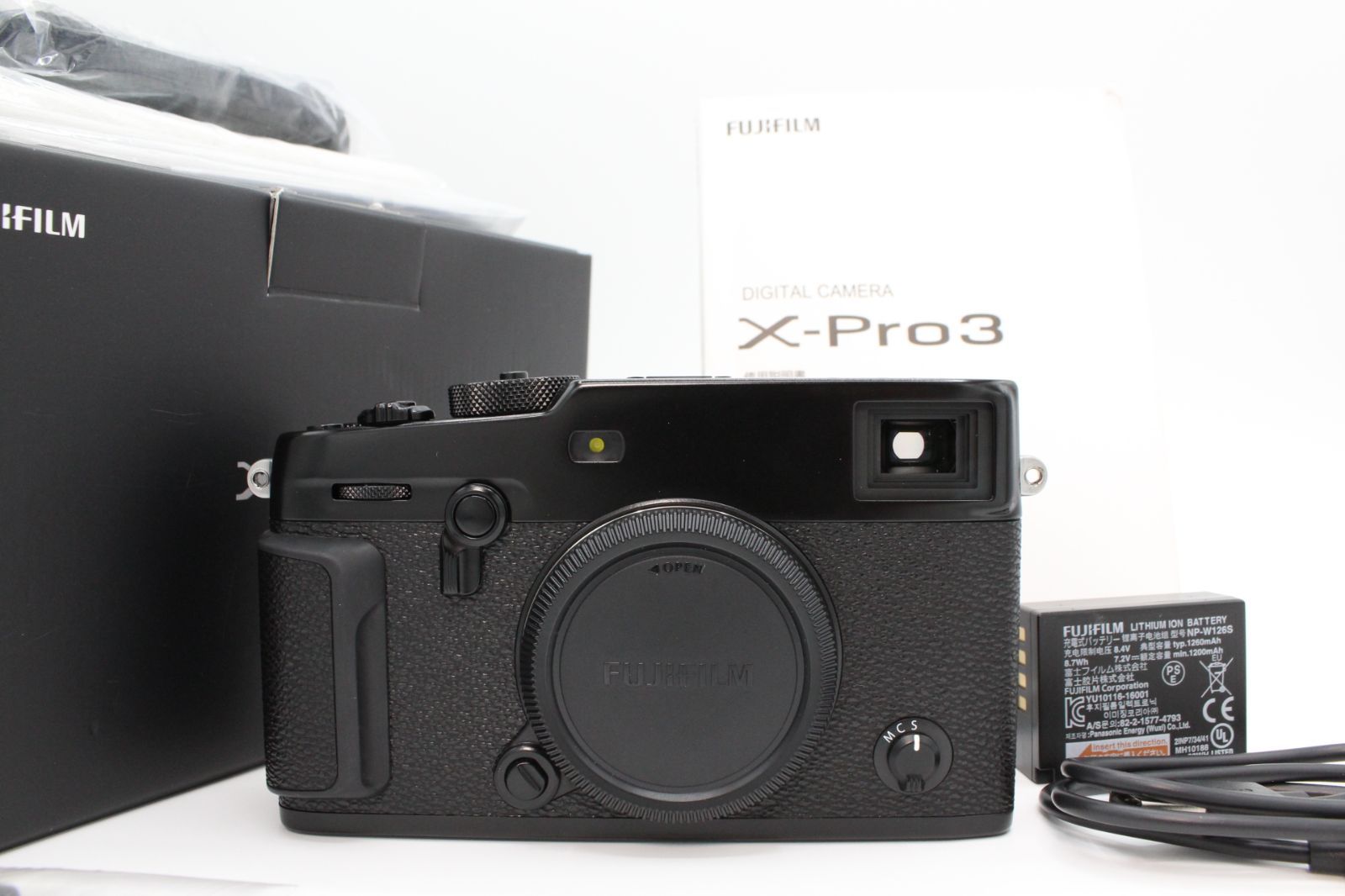 化粧箱付き！！＞＞【極美品】FUJIFILM 富士フイルム ミラーレス一眼カメラ X-Pro3 ブラック 防塵防滴耐低温 FX-X-PRO3#LE2023663 - メルカリ