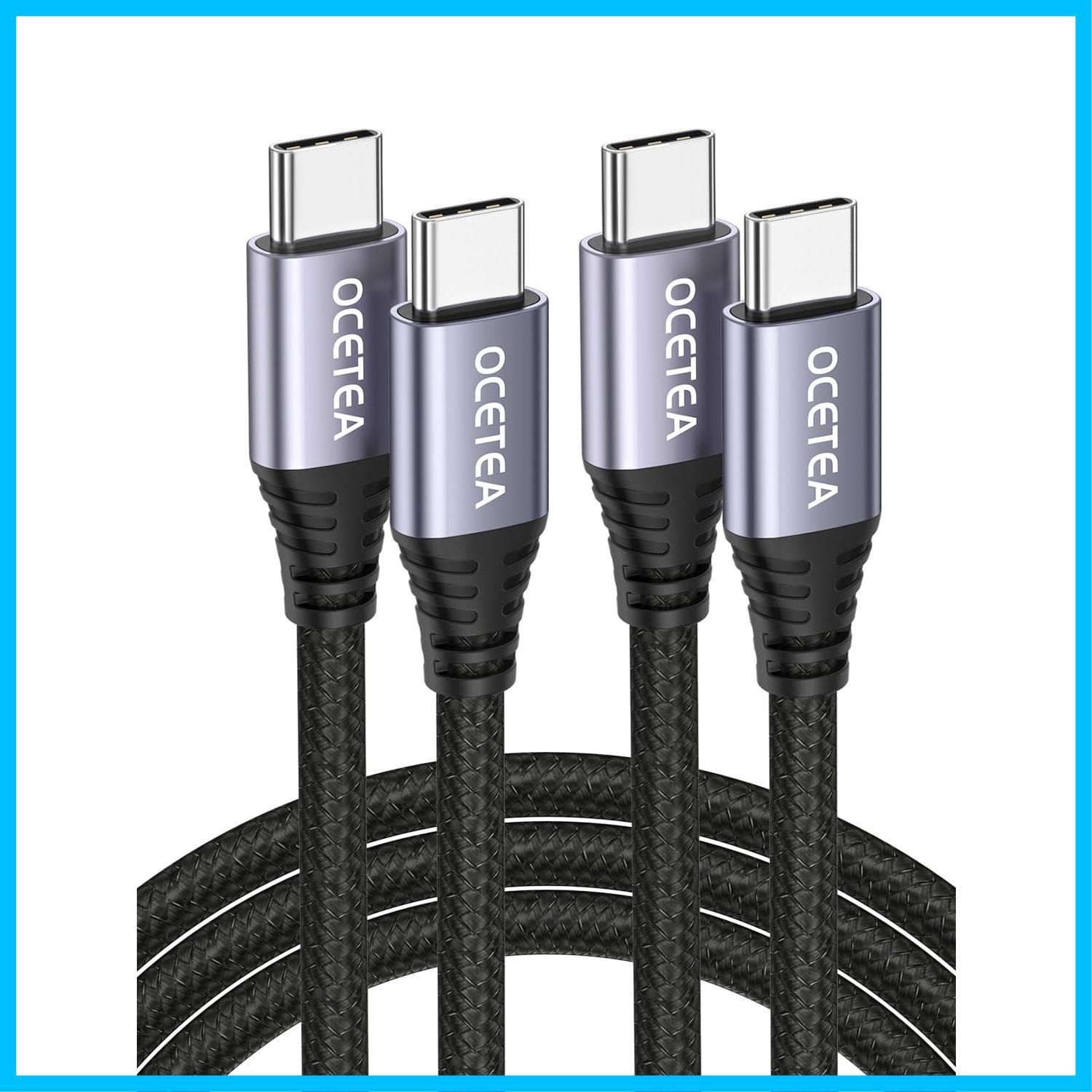 USB C 【1m/2本セット】Ocetea ケーブル PD対応 60W CtoC ケーブル急速タイプc 充電ケーブル iPhone 15 Pro Max、MacBook、iPad Pro ...