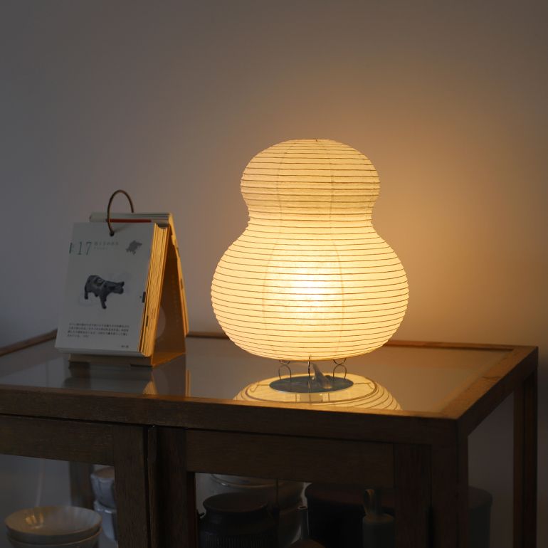 【新品】paper moon[ペーパームーン] PM02 和紙照明 ライト [テーブルランプ 間接照明 おもち コード式 美濃和紙 岐阜提灯 伝統工芸 和室洋室 インテリア 浅野商店 内田繁 ...
