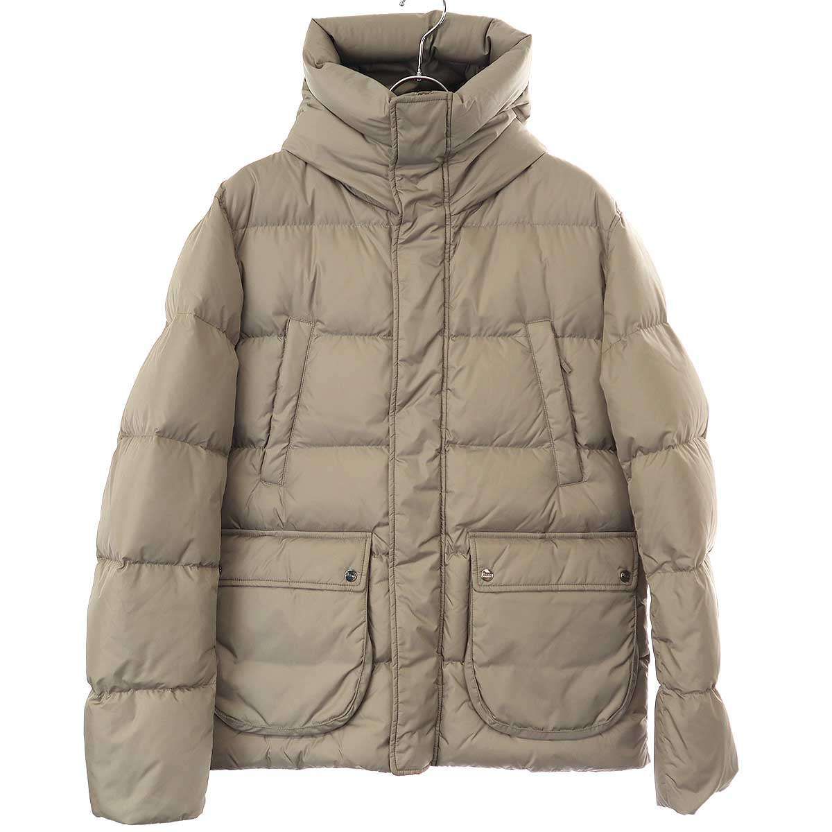 HERNO ヘルノ 強撥水ナイロンシャモニーN-3Bダウンジャケット PI001140U ベージュ 46 - メルカリ