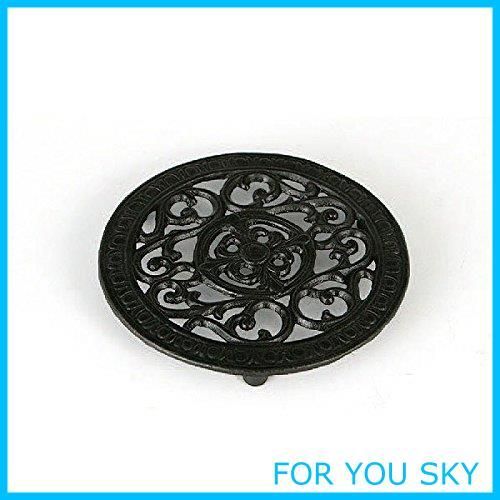 【数量限定】ダルトン(Dulton) 鍋敷き ラウンド トリベット アンティークブラック 高さ15×幅150×奥行150mm ROUND TRIVET ANTIQUE BLACK S315 ...