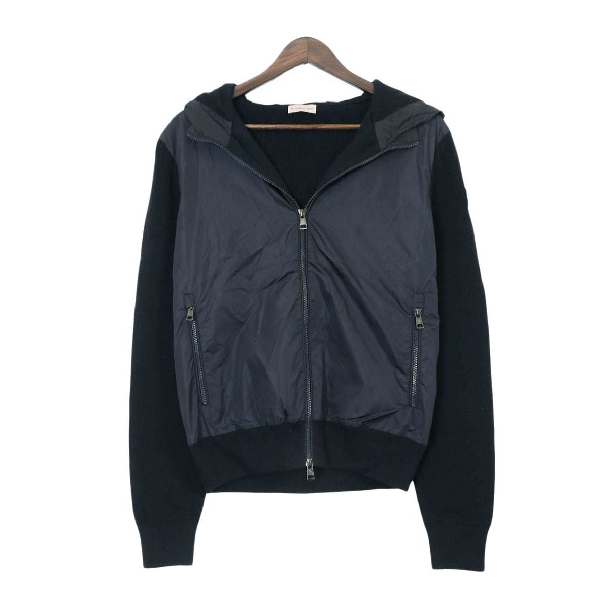 モンクレール MAGLIONE TRICOT CARDIGAN ニット パーカー 94043 00 97551 メンズ ネイビー MONCLER【中古】 【アパレル・小物】 - メルカリ