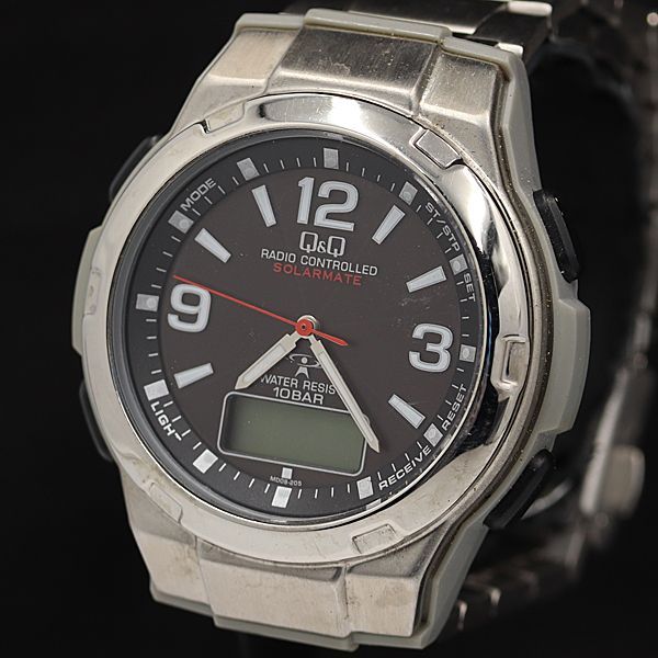 シチズン Q＆Q 電波ソーラー UP08 デジアナ文字盤 ブラック メンズ腕時計 KMR 2000000 NSK - メルカリ